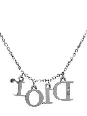 Dior Logo Charm Pendant Necklace