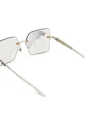 Gucci Crystal-embellished Square Sunglasses
