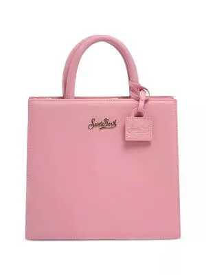 MC2 SAINT BARTH Logo-plaque Square Tote Bag - Pink