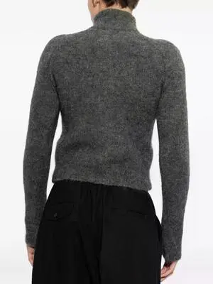 ROA Zip-up Mohair-blend Cardigan