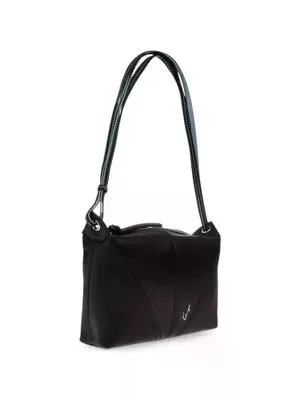 Kenzo Kite Logo-plaque Leather Shoulder Bag - Black