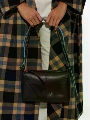 Kenzo Kite Logo-plaque Leather Shoulder Bag