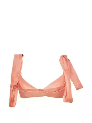 Zimmermann Botanica Draped Bustier Top - Pink