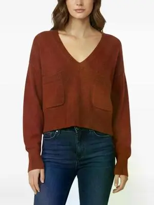 Chloé V-neck Cropped Sweater