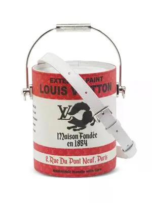 LOUIS VUITTON 2022 Lv Paint Can Monogram Bucket Bag Red