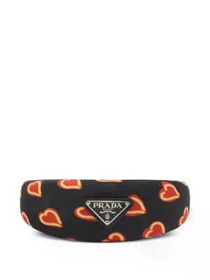 Prada Heart-print Re-nylon Headband