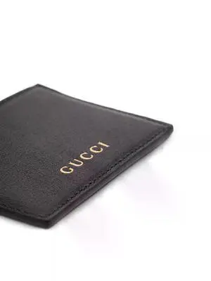 Gucci Card Case With Logo Lettering