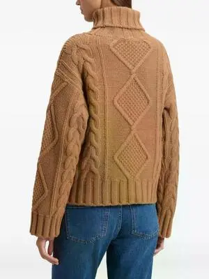 Woolrich Aran-knit Turtleneck Sweater