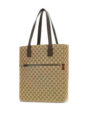 Gucci Medium Gg Canvas Monogram Tote Bag