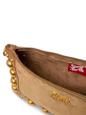 SECRET PON-PON Tatiana Stud-embellished Shoulder Bag - Neutrals
