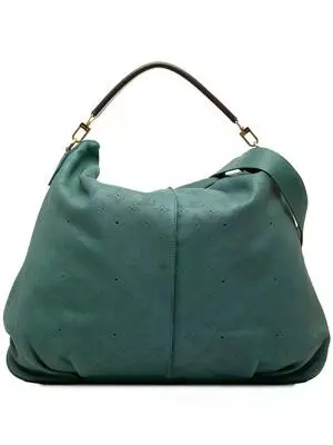 LOUIS VUITTON 2012 Monogram Mahina Selene Mm Satchel - Blue