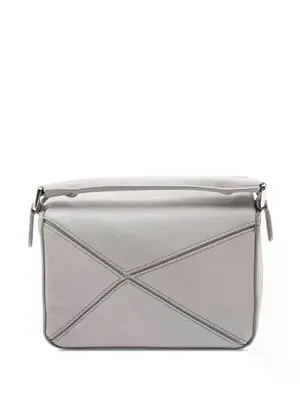Loewe 2015-2026 Mini Calfskin Puzzle Satchel - Grey