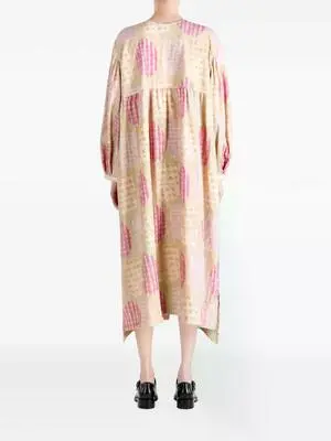 COMME DES GARÇONS TAO Patchwork Corduroy Midi Dress