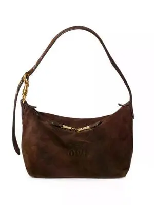 Miu Miu Spirit Suede Bag - Brown