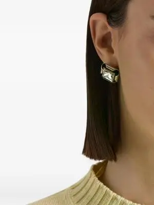 Givenchy Deconstructed Crystals Earrings In Metal And Crystals