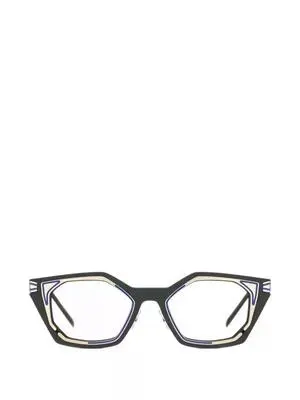 PARASITE Particule 7 Geometric-frame Glasses - Black