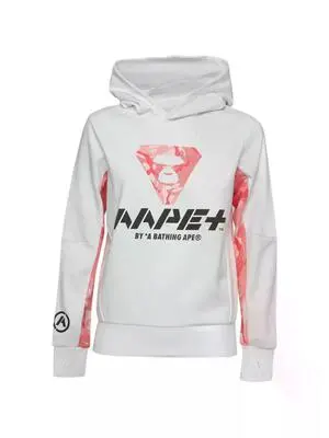 A BATHING APE Logo Camo-print Hoodie