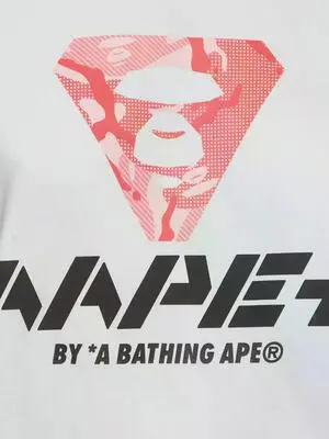 A BATHING APE Logo Camo-print Hoodie