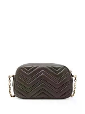 Gucci Small Gg Marmont Matelassé Cross Body Bag - Brown