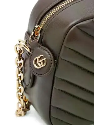 Gucci Small Gg Marmont Matelassé Cross Body Bag - Brown