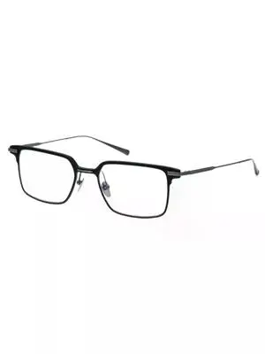 MASUNAGA Crosby Square-frame Glasses - Silver