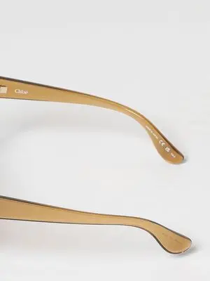 Chloé Shield Sunglasses In Acetate With A Rounded Shape And Lettering Logo