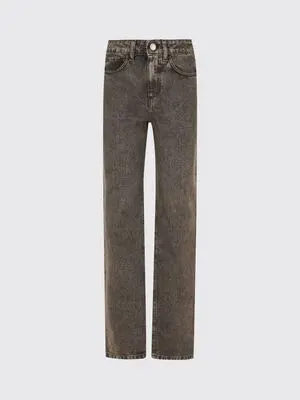 Federica Tosi High-waisted Straight-leg Jeans In Crinkled-effect Denim - Brown