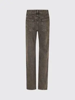 Federica Tosi High-waisted Straight-leg Jeans In Crinkled-effect Denim - Brown