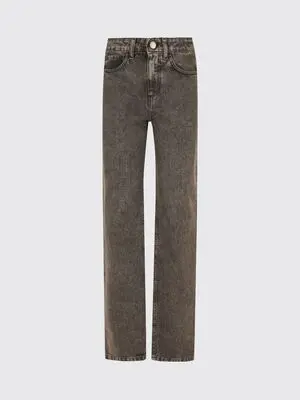 Federica Tosi Mid-rise Straight Jeans In Bleached Cotton Denim