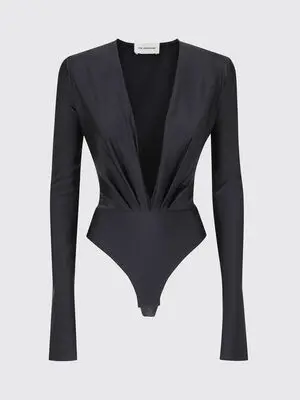 Andamane Long-sleeved Deep V-neck Jersey Bodysuit