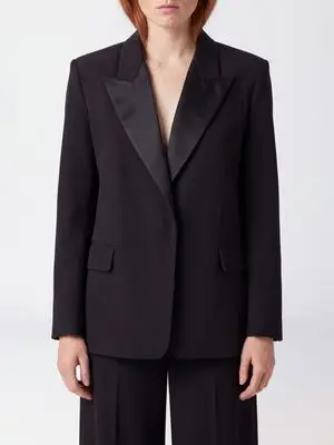 Federica Tosi Single-breasted Cropped Crêpe Blazer With Concealed Closure - Black