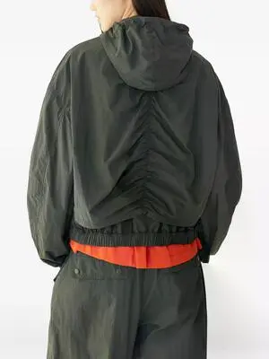 STUDIO TOMBOY Ruched-detail Hooded Jacket