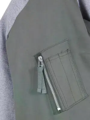 Comme Des Garçons Panelled Zip-pocket Hoodie