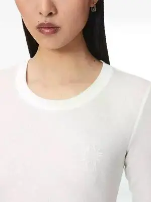 ALLSAINTS Logo-embroidered Ribbed T-shirt