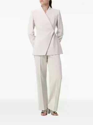 HANITA Asymmetric-front Coat Neutrals