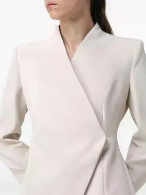 HANITA Asymmetric-front Coat - Neutrals