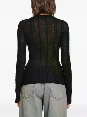 HAIKURE Sey Semi-sheer Cable-knit Sweater