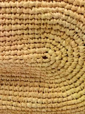Loewe 2015-2026 Raffia Slit Satchel - Neutrals