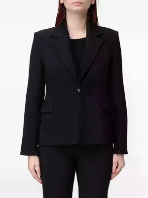 HANITA Lace-trim Single-breasted Jacket