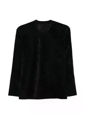 Comme Des Garçons Crushed-velvet T-shirt