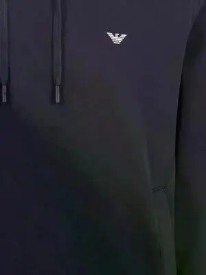 Emporio Armani Logo-plaque Drawstring Hoodie