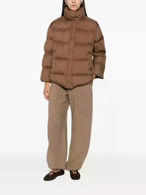 Max Mara Quilted Puffer Jacket - Brown