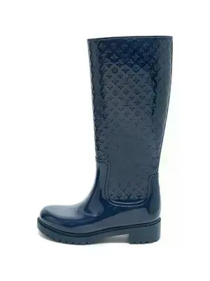 LOUIS VUITTON Monogram Rubber Boots - Blue