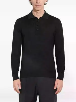 PAOLO PECORA Merino-wool Polo Shirt