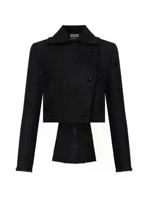 Alexander McQueen Asymmetrical Tweed Jacket
