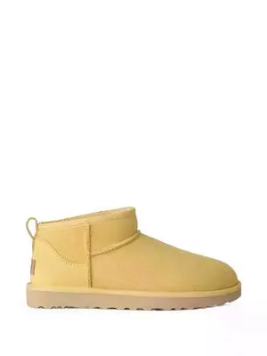 UGG Classic Ultra Mini Suede Slip-on Boots - Yellow