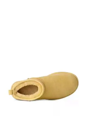 UGG Classic Ultra Mini Suede Slip-on Boots - Yellow