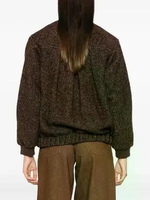 SESSUN Heavelyn Tweed-effect Zip-up Jacket