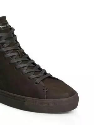 CRIME LONDON Kane Side-zip High-top Sneakers