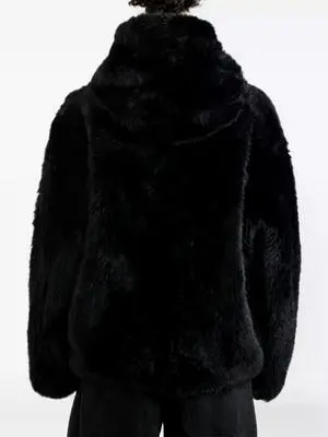YVES SALOMON Hooded Faux-fur Jacket